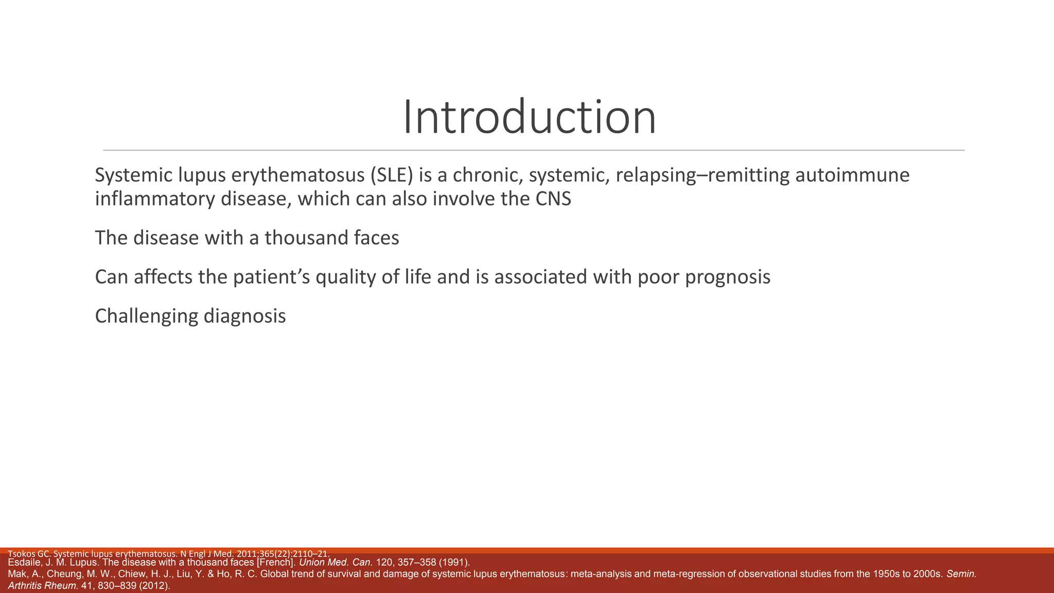 Neuropsychiatric Systemic Lupus Erythematosus | PPTX