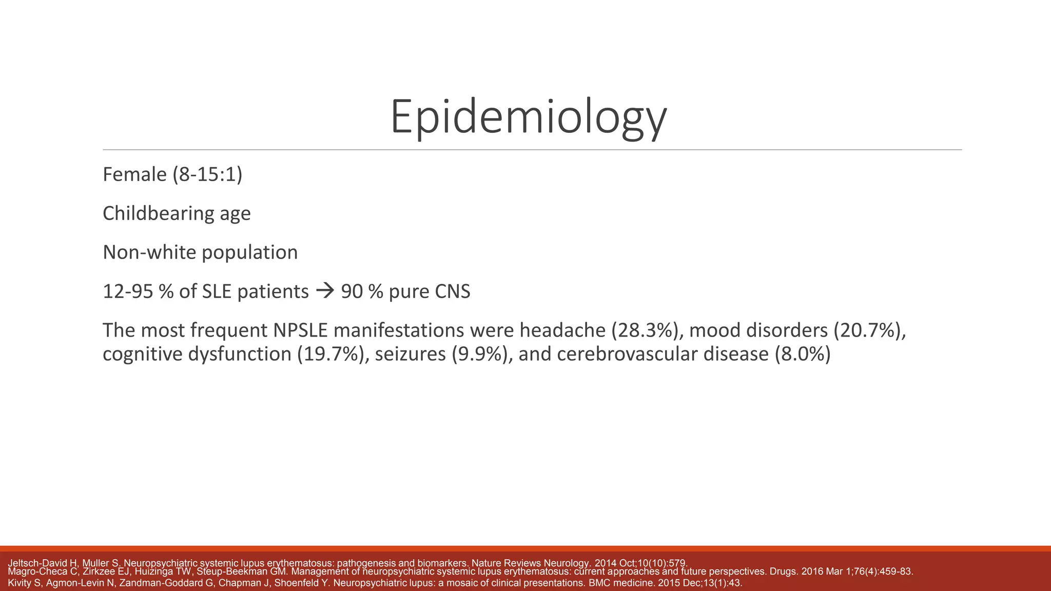 Neuropsychiatric Systemic Lupus Erythematosus | PPT