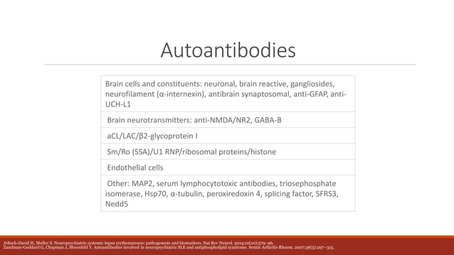 Neuropsychiatric Systemic Lupus Erythematosus | PPTX
