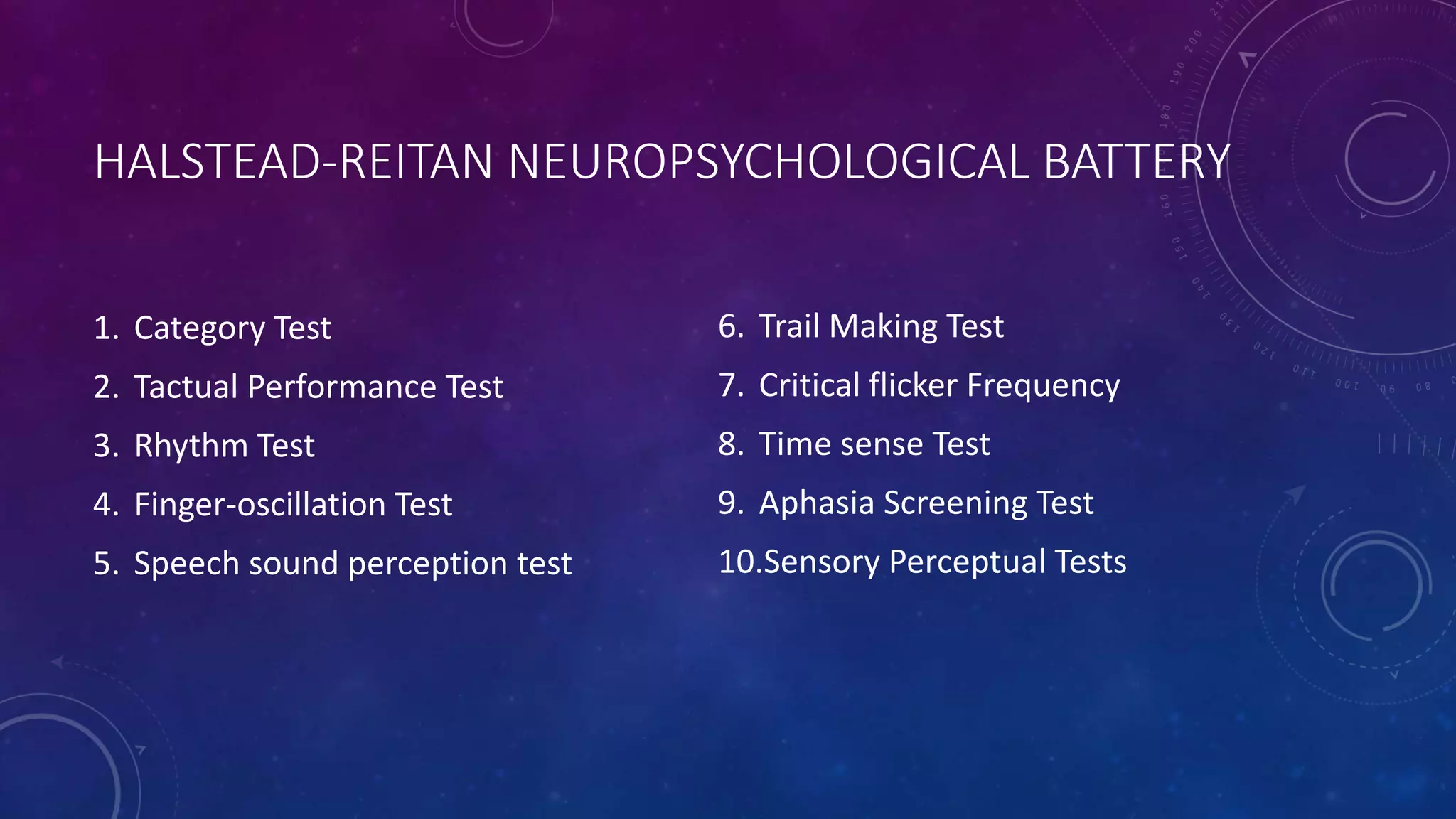 Neuropsychological Assessment | PPTX
