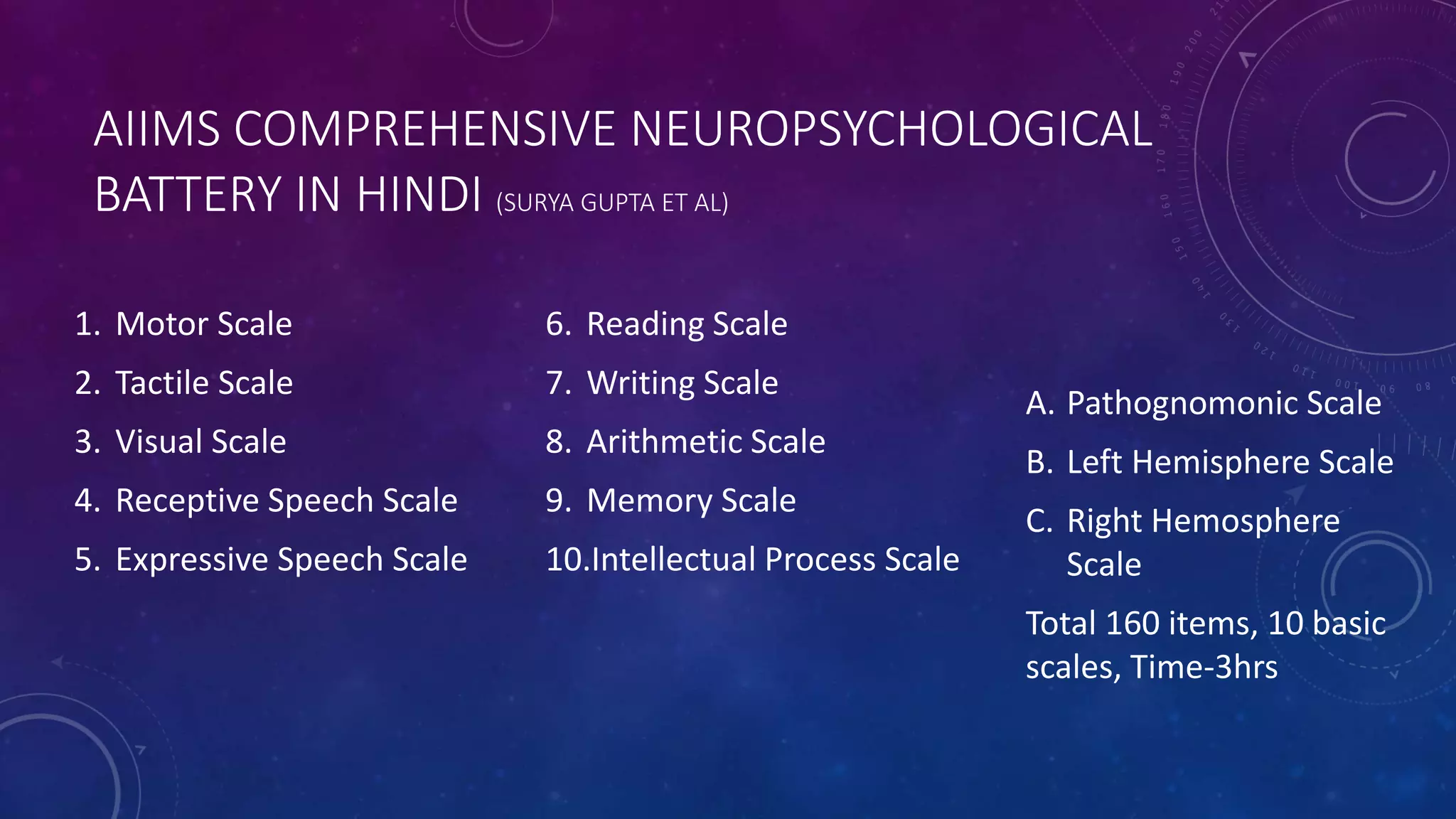 Neuropsychological Assessment | PPTX