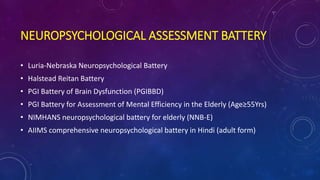 Neuropsychological Assessment | PPTX