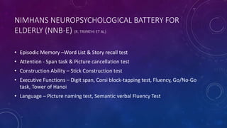 Neuropsychological Assessment | PPTX