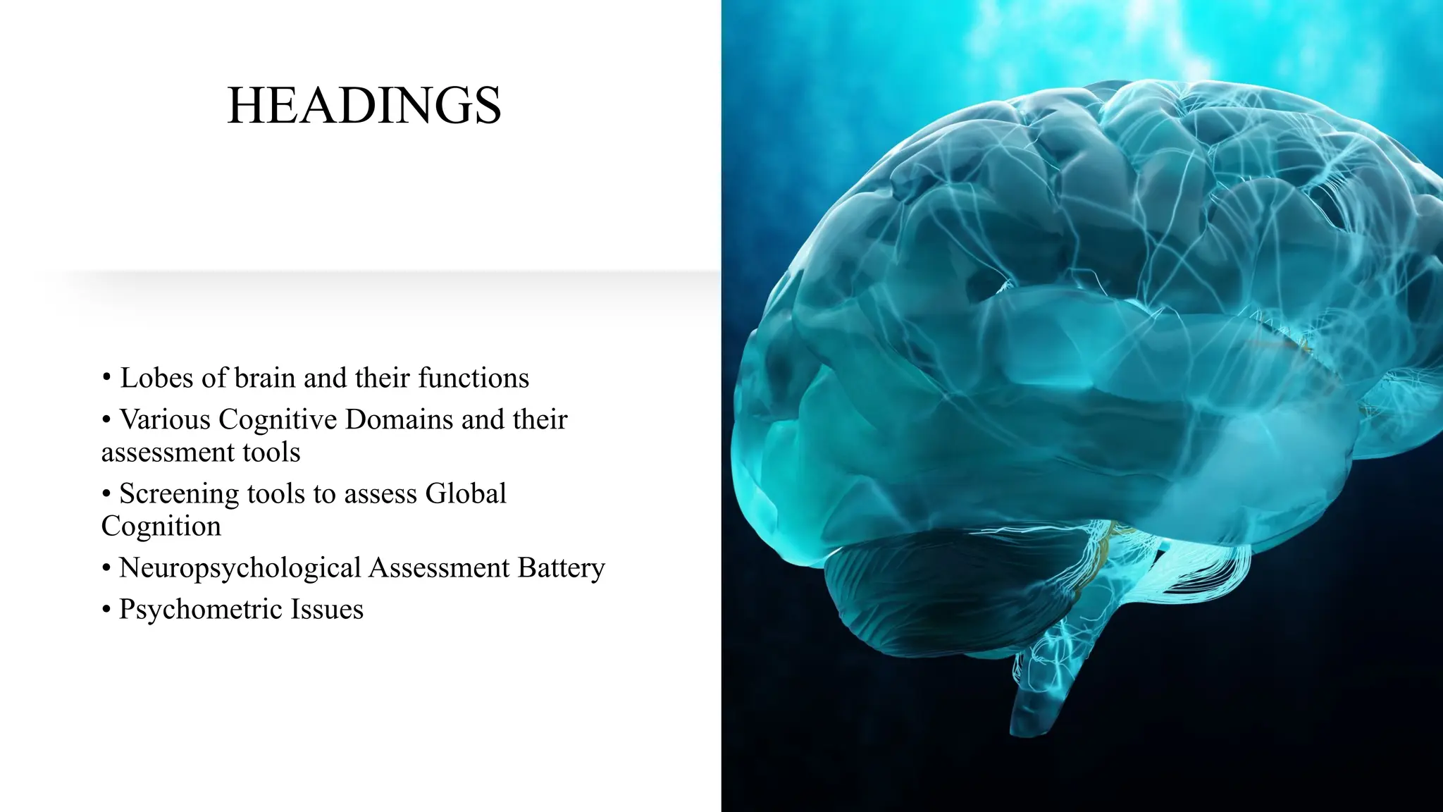 Neuropsychological Assessment- psychology | PPTX