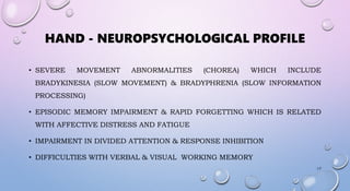 Neuropsychological assessment and profile | PPTX