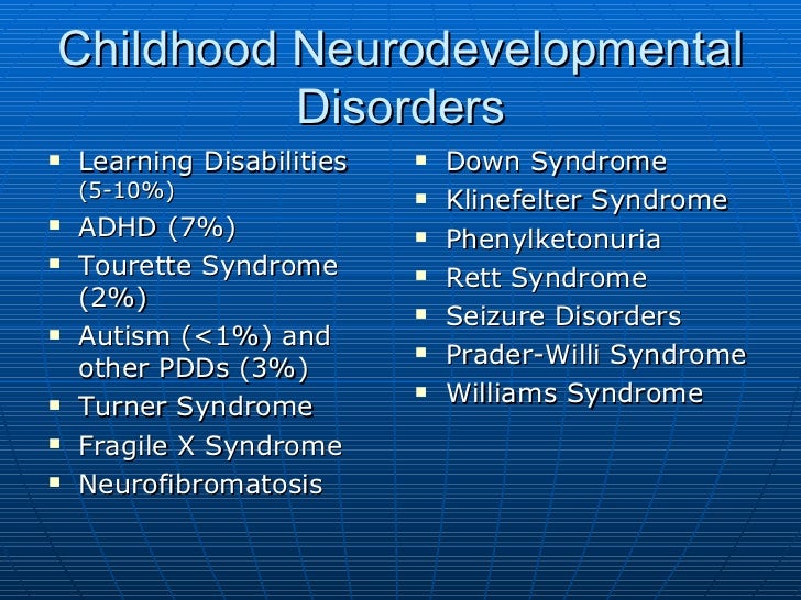 Neuropsychological development of children