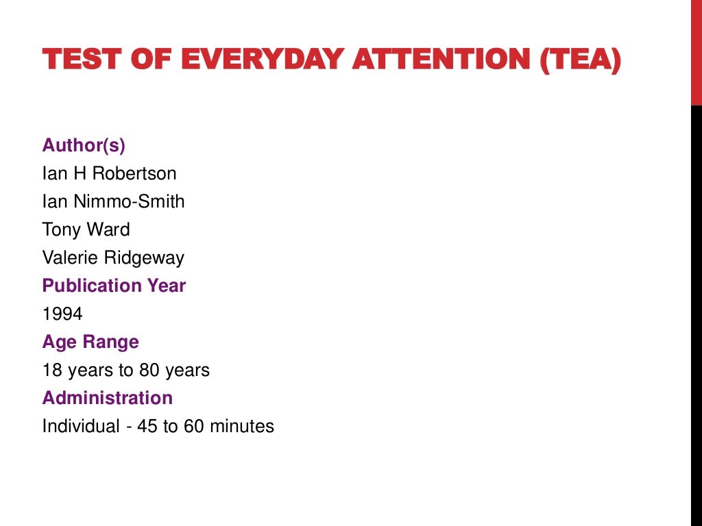 Neuropsychological testing of cognitive domains | PPT