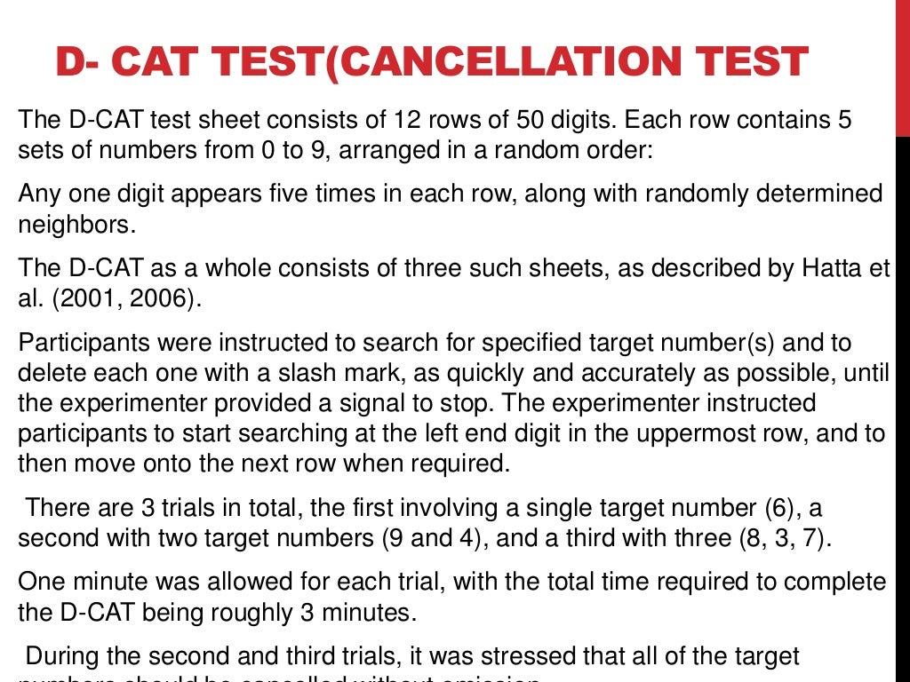 Neuropsychological testing of cognitive domains | PPT