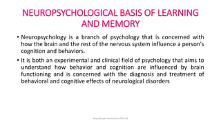 Neuropsychology learning and memory | PDF