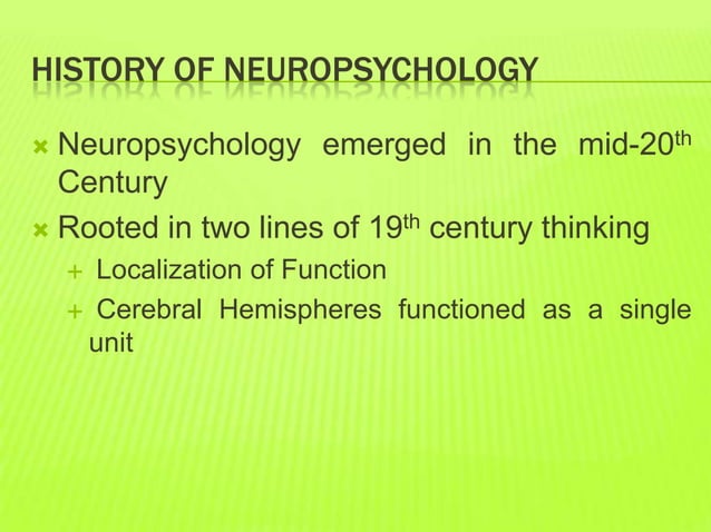 Neuropsychology compiled report | PPTX | Brain and Nervous System ...