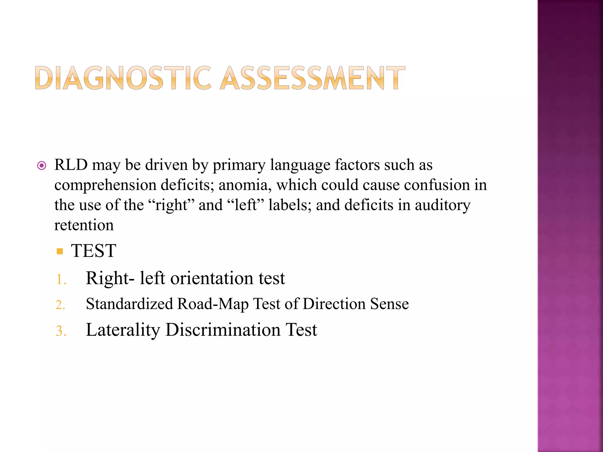Neuropsycholog-left right disorientation | PPTX