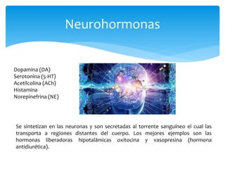 NEUROQUIMICA es la informacion de como funciona la neuroquimica | PPTX