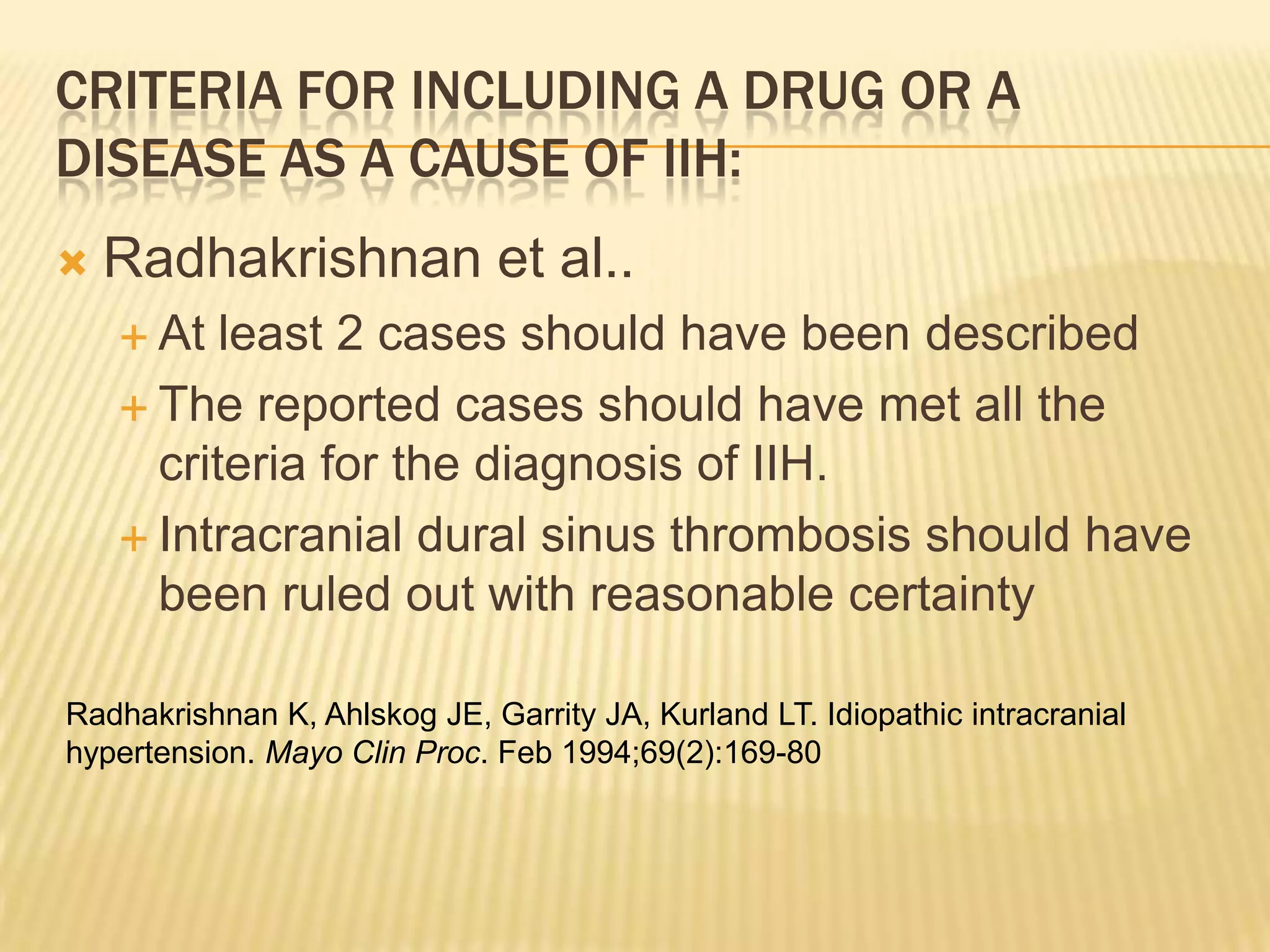 Neuroradiology of idopathic Intracranial Hypertension | PPTX