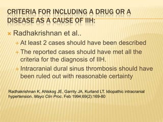 Neuroradiology of idopathic Intracranial Hypertension | PPTX