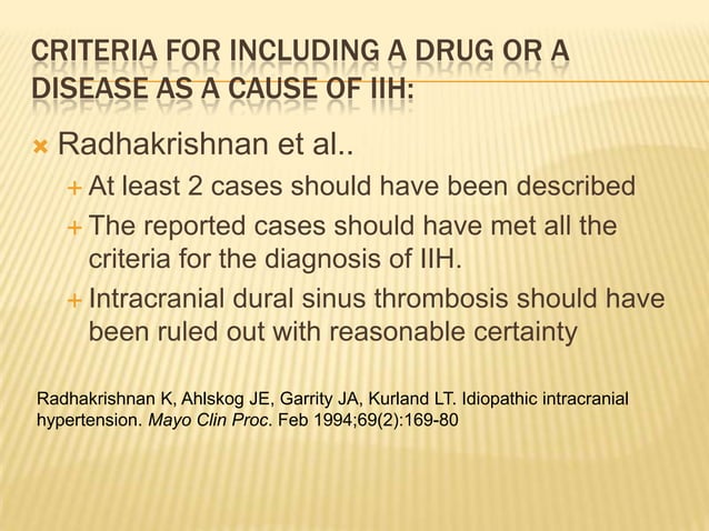 Neuroradiology of idopathic Intracranial Hypertension | PPTX