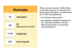 NEURORADIOLOGY EPILEPSY.pptx ppt on neuroradiology epilespsy | PPT