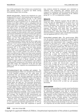 NeuroReport_Neural mechanisms of attentional modulation of perceptual grouping by collinearity | PDF