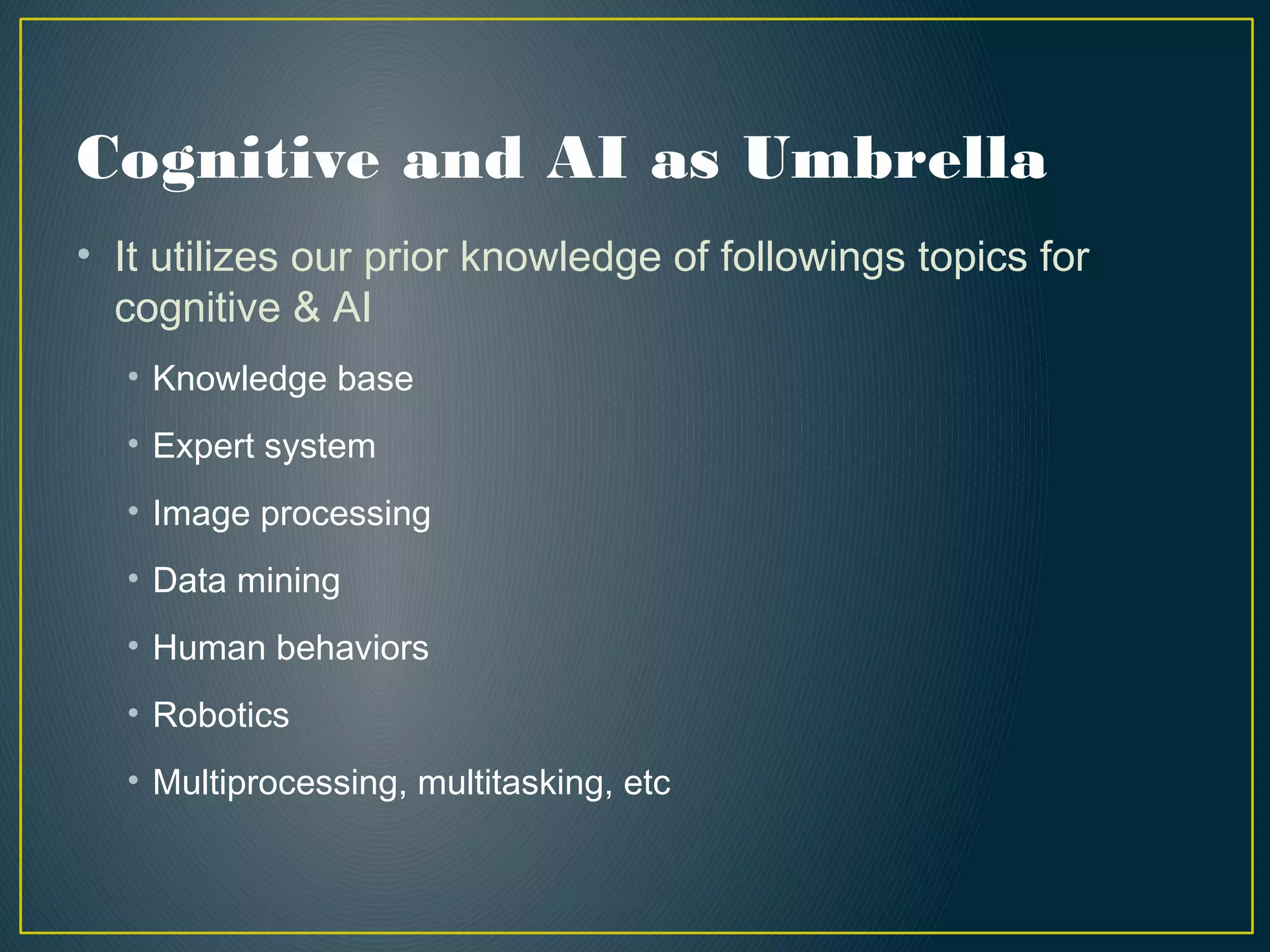 Cognitive Science and AI | PPT