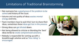 Neuroscience and Brainstorming | PPT
