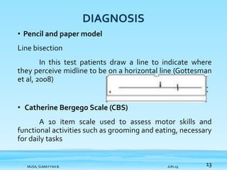 Post stroke hemispatial neglect syndrome | PPTX