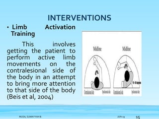Post stroke hemispatial neglect syndrome | PPTX | Brain and Nervous ...