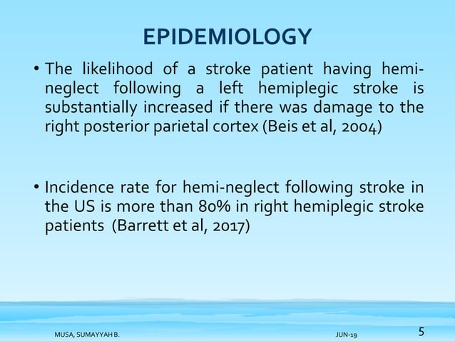 Post stroke hemispatial neglect syndrome | PPTX | Brain and Nervous ...