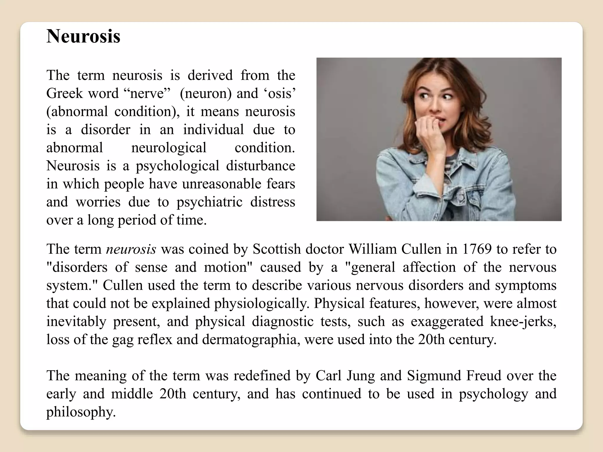 Neurosis and psychosis | PPTX