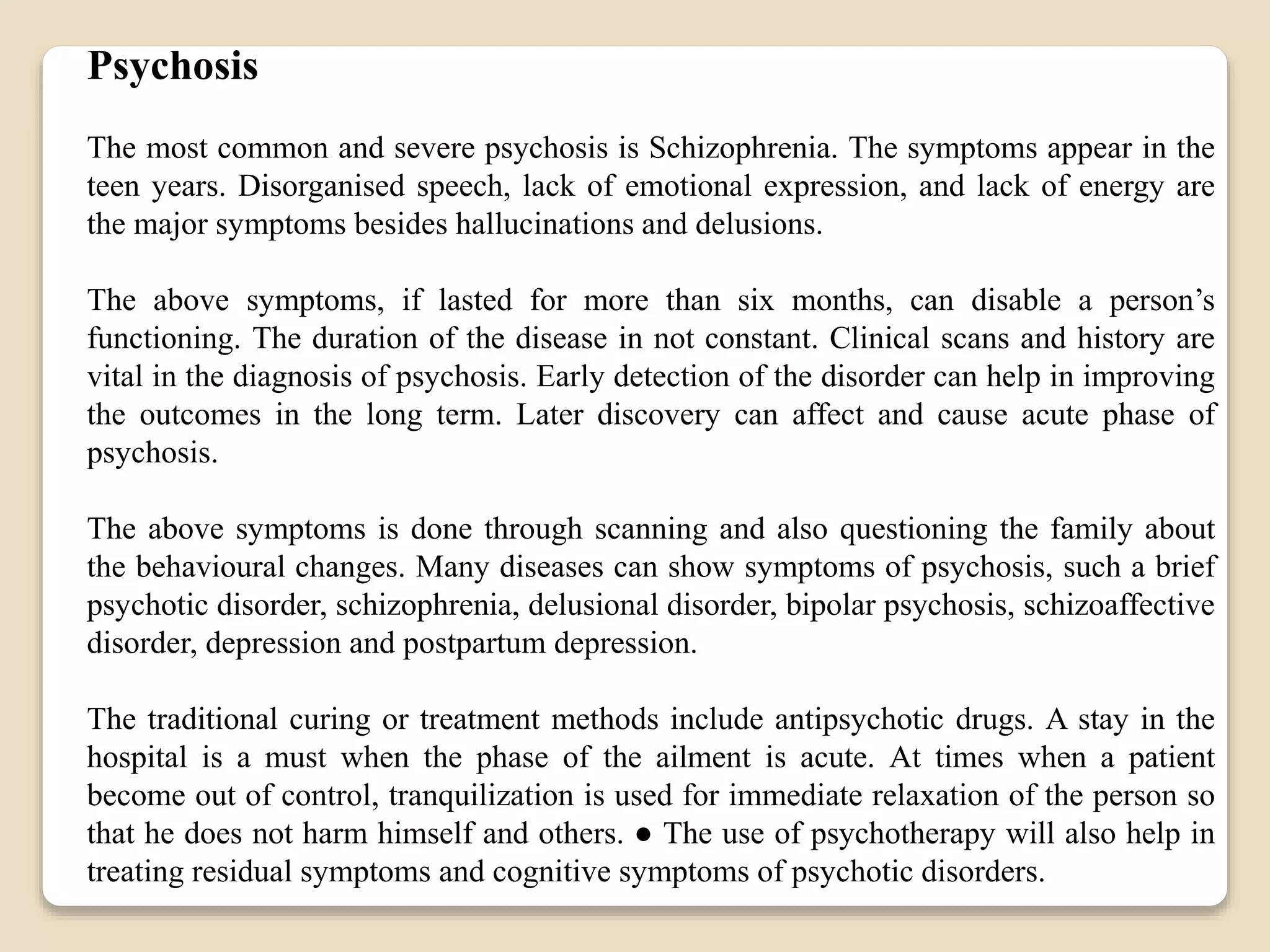 Neurosis and psychosis | PPTX