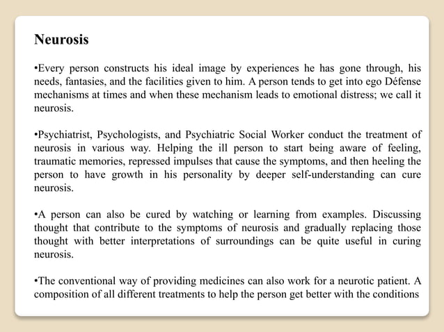 Neurosis and psychosis | PPTX | Brain and Nervous System Disorders | Diseases and Conditions