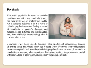 Neurosis and psychosis | PPTX