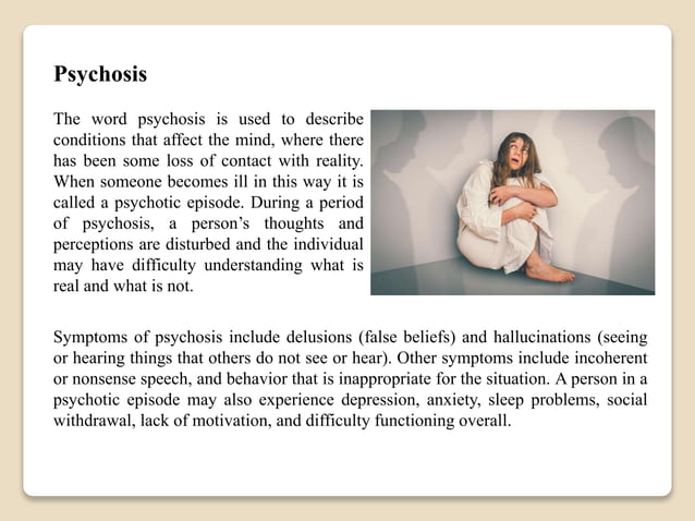 Neurosis and psychosis | PPTX | Brain and Nervous System Disorders | Diseases and Conditions