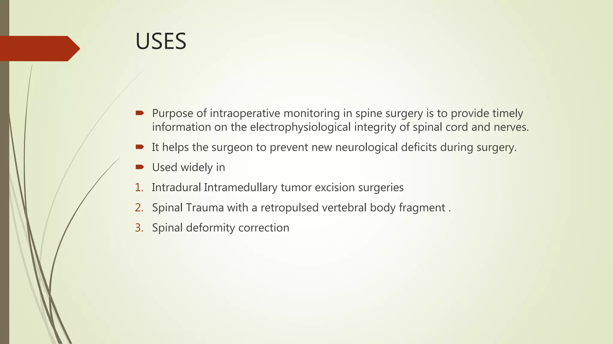 Neuro spinal monitoring | PPTX | Death, Injury, or Military Conflict ...