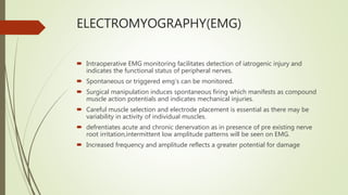 Neuro spinal monitoring | PPT