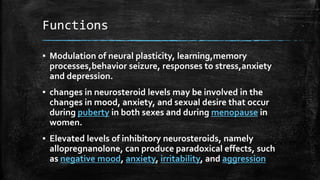 Neurosteroids and neuropeptides | PPTX
