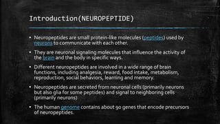 Neurosteroids and neuropeptides | PPTX