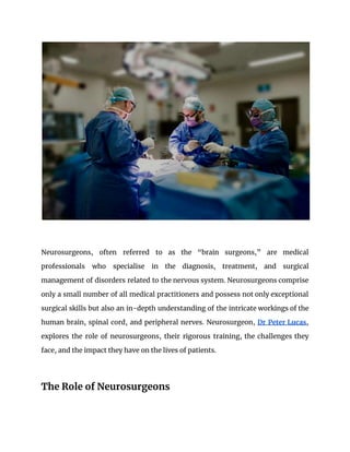 Dr Peter Lucas | Neurosurgeons: Masters of Nervous System Health.pdf
