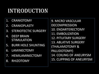 Neuro surgeries (pt) | PDF