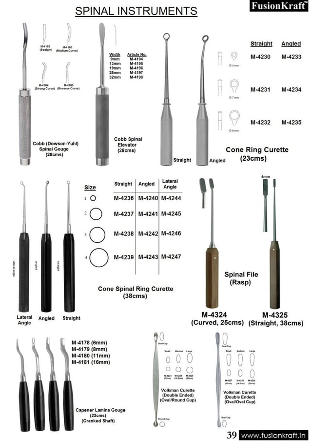 Neurosurgery Equipments List | PDF
