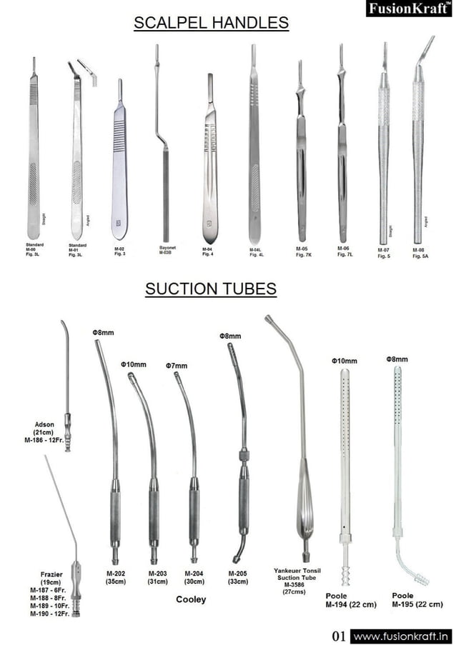 Neurosurgery Equipments List