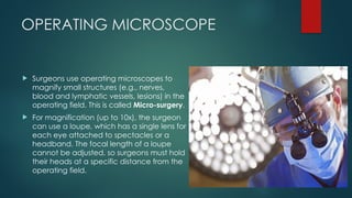 NEURO SURGICAL MICROSCOPE neuro microscope | PPTX