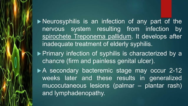 Neurosyphilis | PPTX
