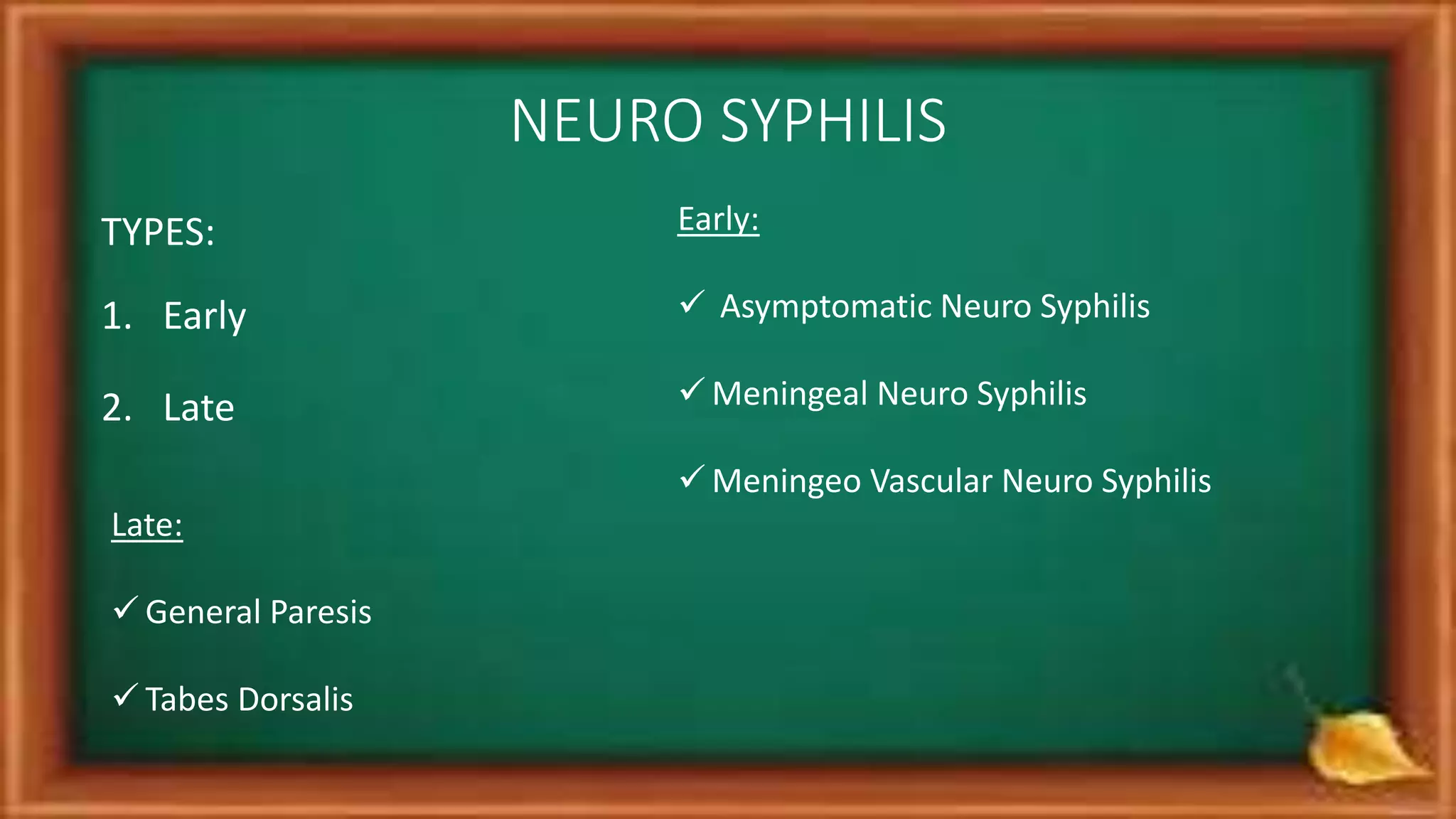 Neuro syphilis | PPTX