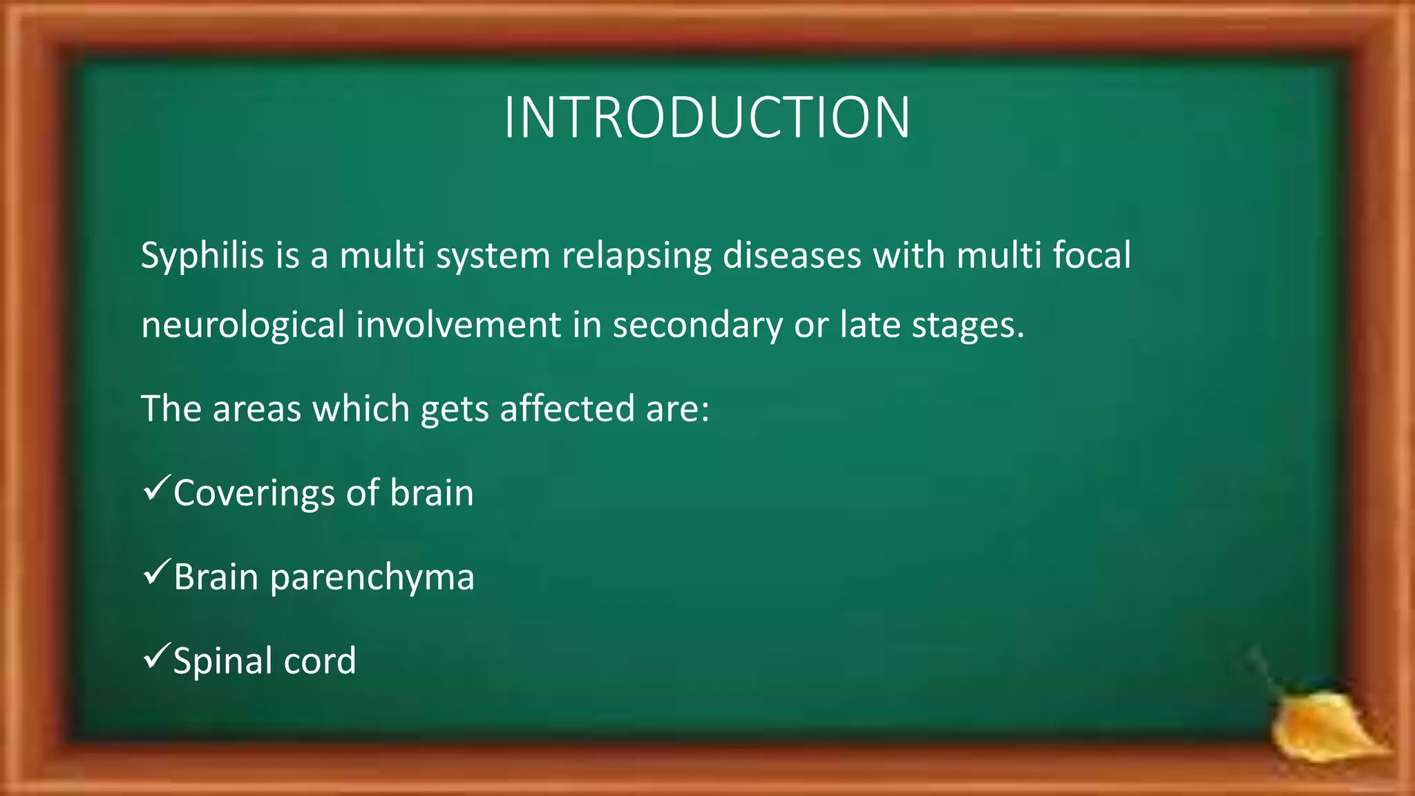 Neuro syphilis | PPTX