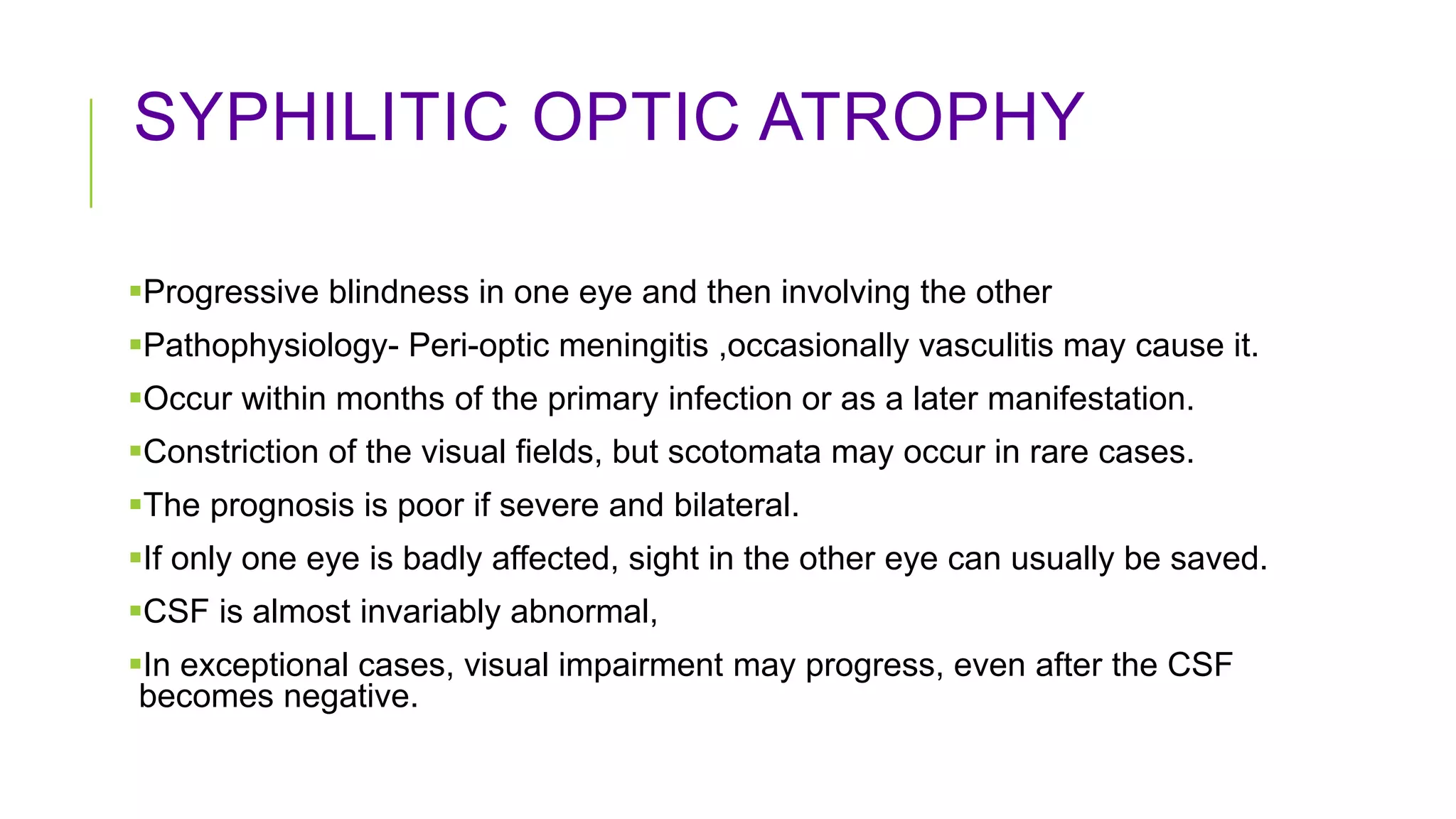 Neurosyphilis | PPTX