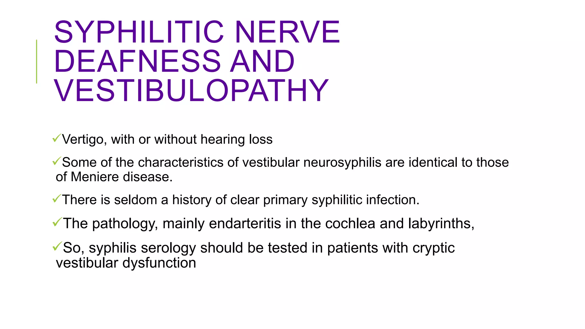 Neurosyphilis | PPTX