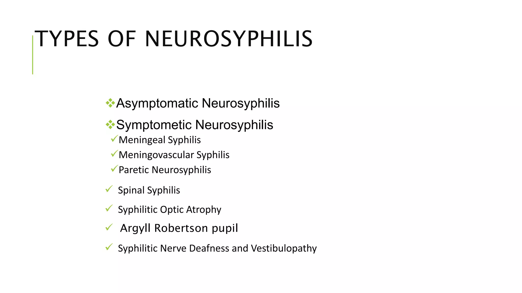 Neurosyphilis | PPTX