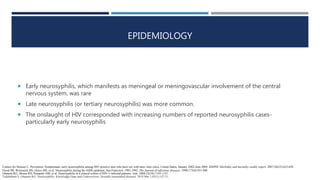 Neurosyphilis | PPTX | Infectious Diseases | Diseases and Conditions