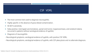 Neurosyphilis | PPTX