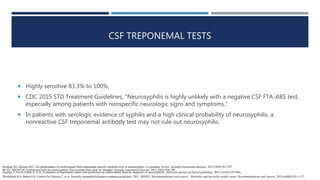 Neurosyphilis | PPTX | Infectious Diseases | Diseases and Conditions