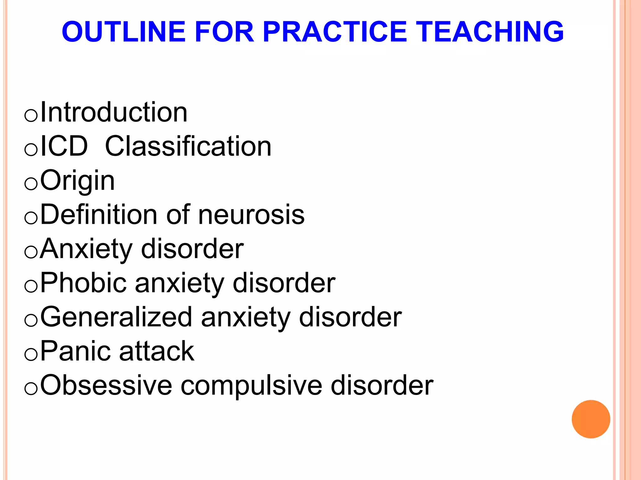 Neurotic disorder | PPT